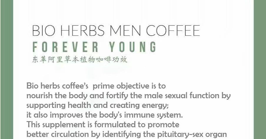 Drs secret Worldwide Manufacturing: Bio Herbs Coffee For Men