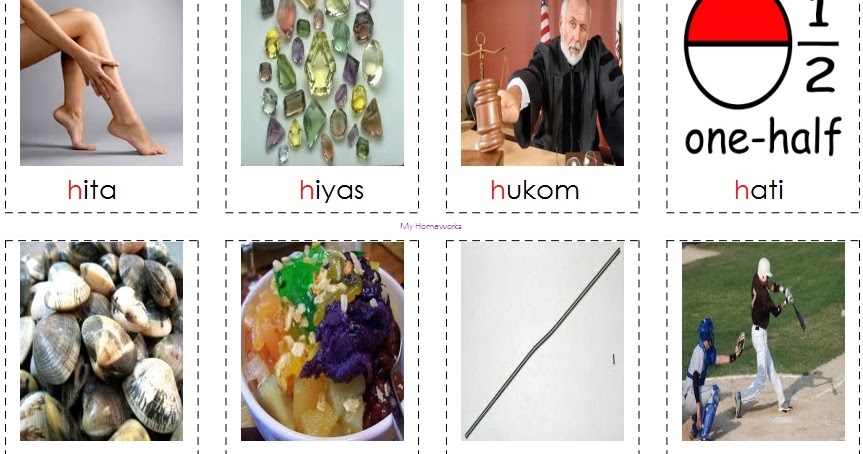 My Homeworks: MGA SALITANG NAGSISIMULA SA LETRANG "Hh" (may larawan)