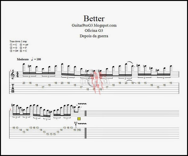 Guitar Pro Oficina G3: JUNINHO AFRAM: VÍDEO AULA DE "BETTER" (AULA + TAB)