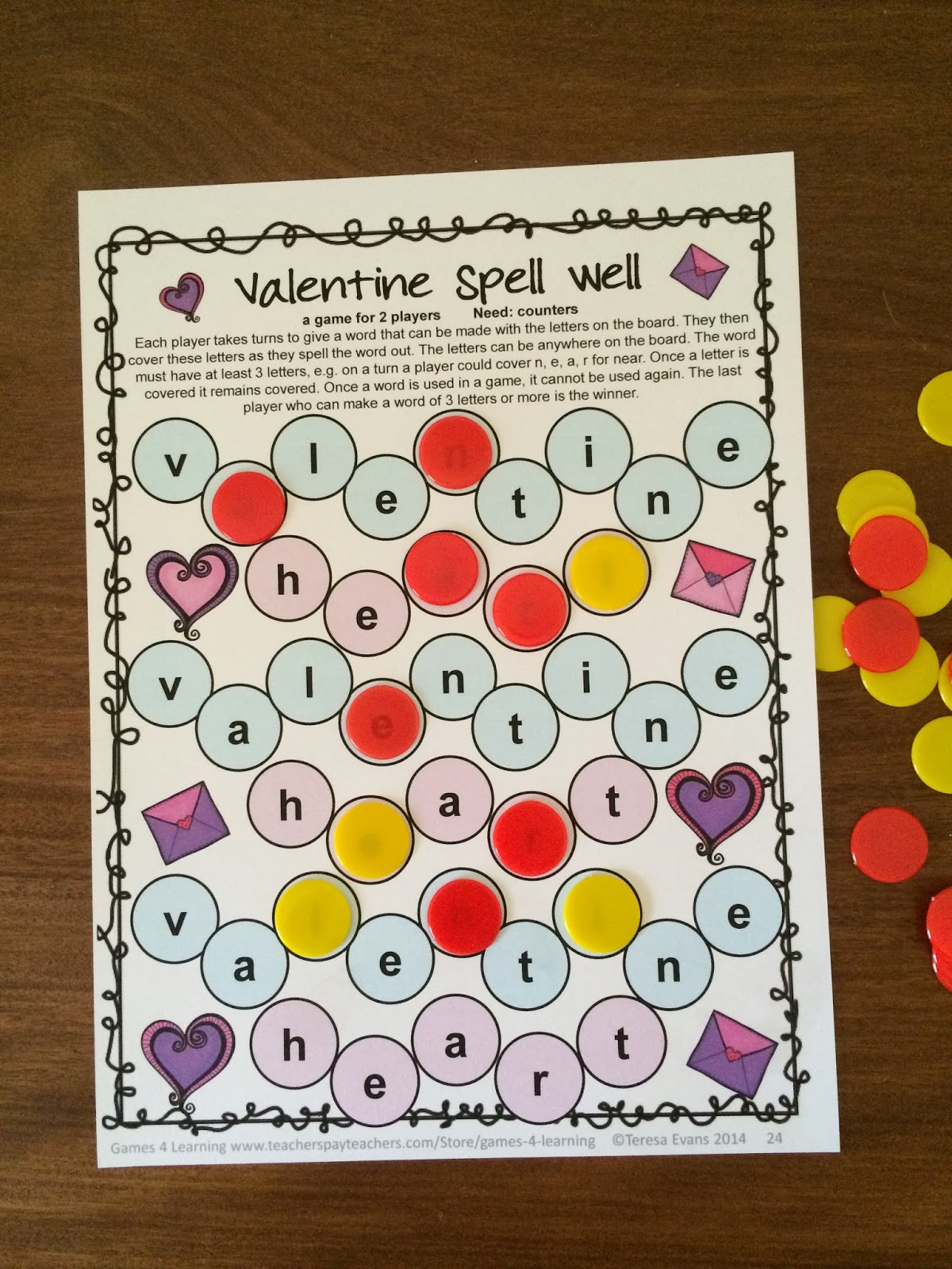 Fun Games 4 Learning: Valentine's Day Literacy Freebies