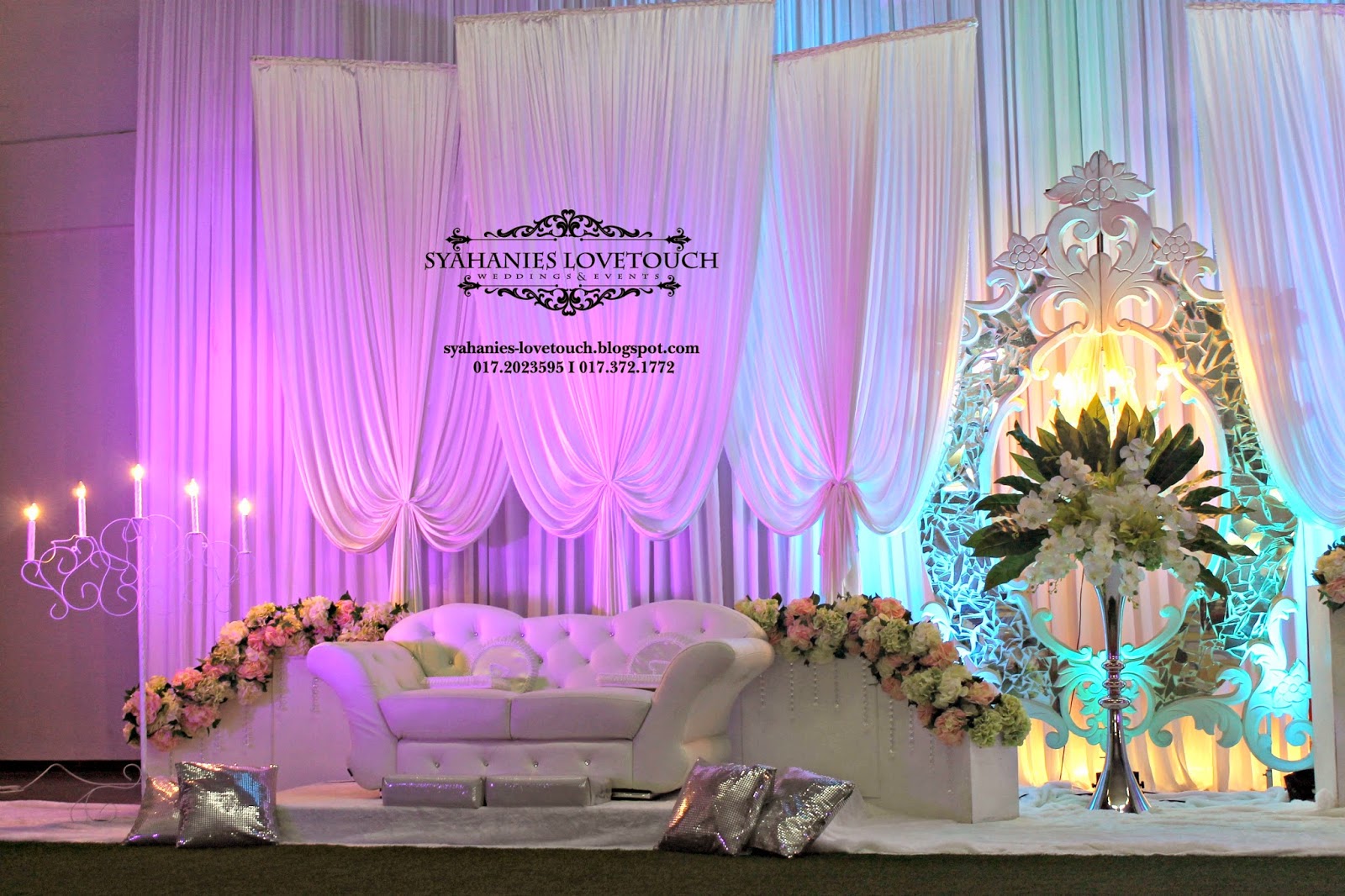 Syahanies LoveTouch: Elegant Drapes Design Pelamin for 2 couples