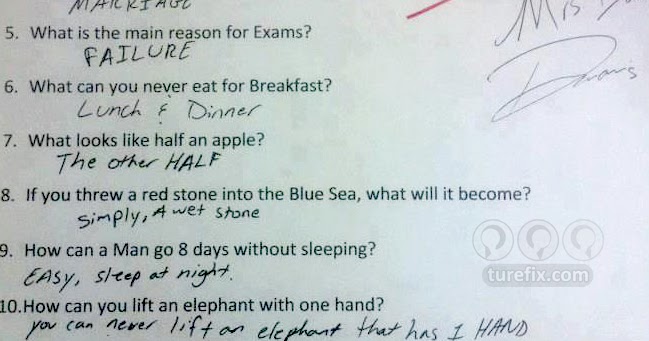 Epic Funny Comments, Memes, Pictures: Funny fail school test answers