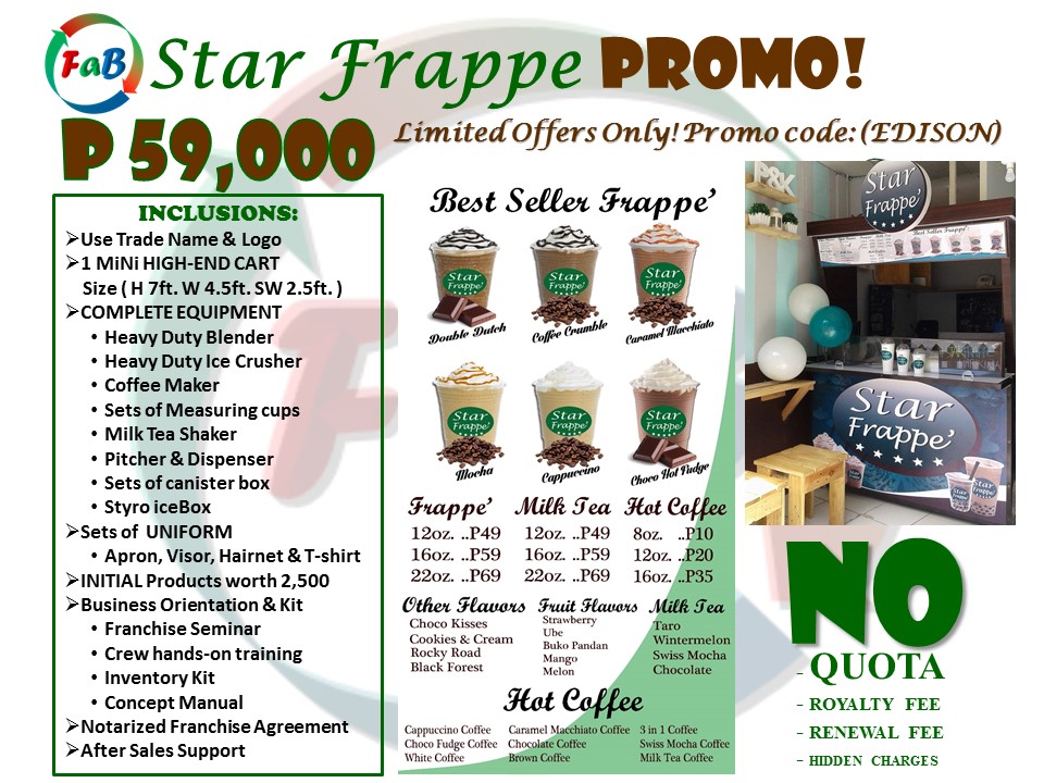 How to franchise Star Frappe: 2017