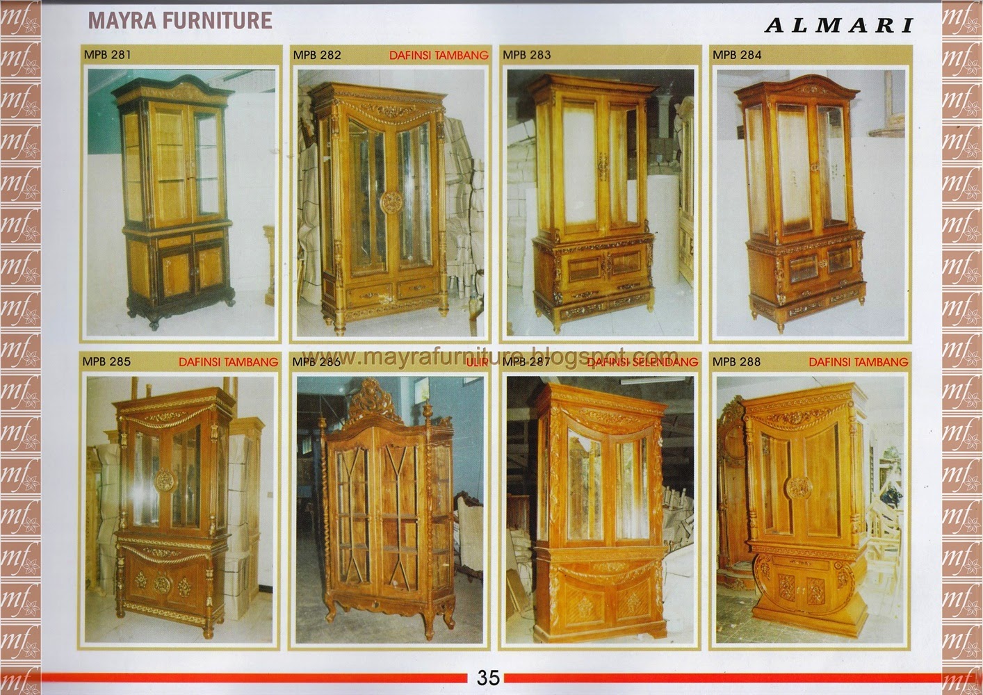 Katalog Mebel Almari - Pesona Bahari 2007 - Katalog Mebel Mayra Furniture