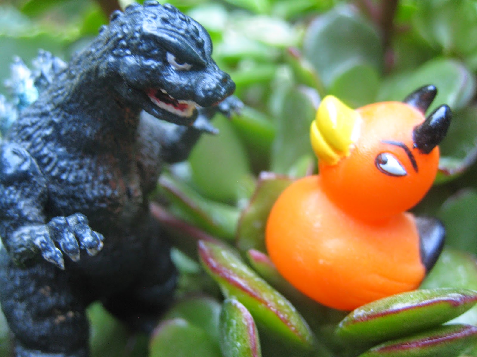 Godzilla Photo (Nearly) Every Day: Godzilla vs. Devil Duck