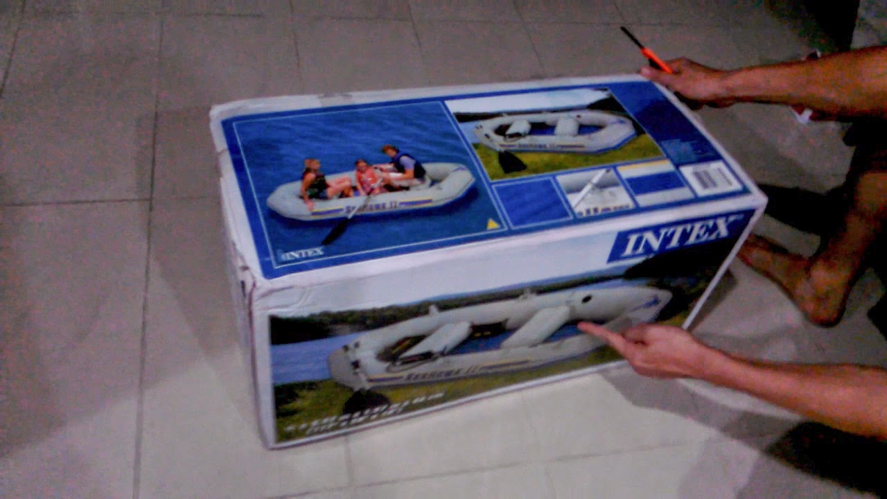 Intex Seahawk II Inflatable Boat Unpack and Set-up | FishingAdvNHF ...