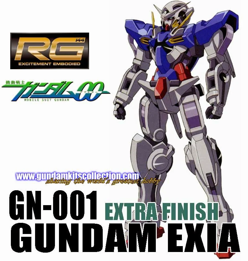 EXPO Exclusive: RG 1/144 Gundam Exia "Extra Finish ver." - Release Info ...