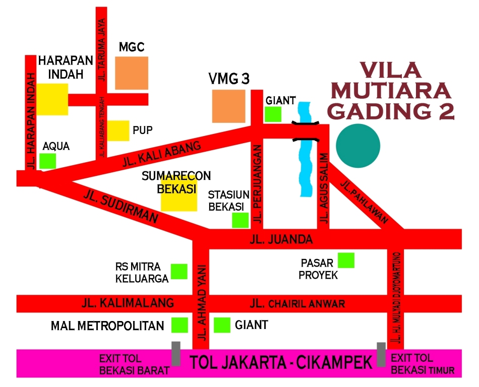 Komunitas Vila Mutiara Gading 2: Lokasi VMG 2