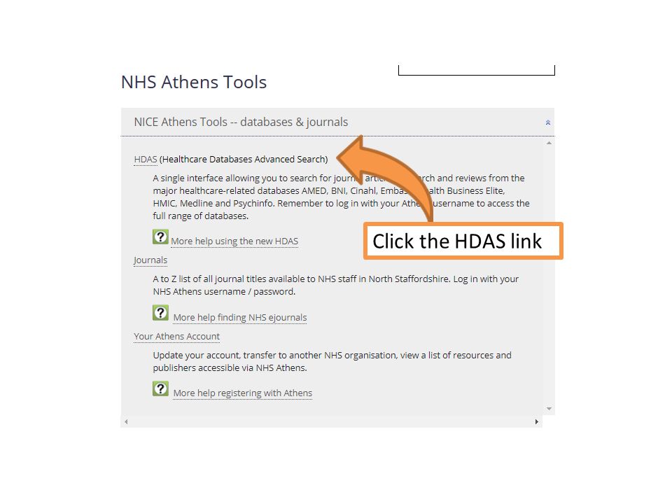 HDAS – getting started