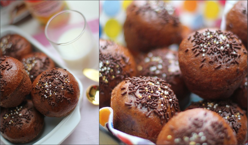 CHOCOLATE RICE BUN - masam manis