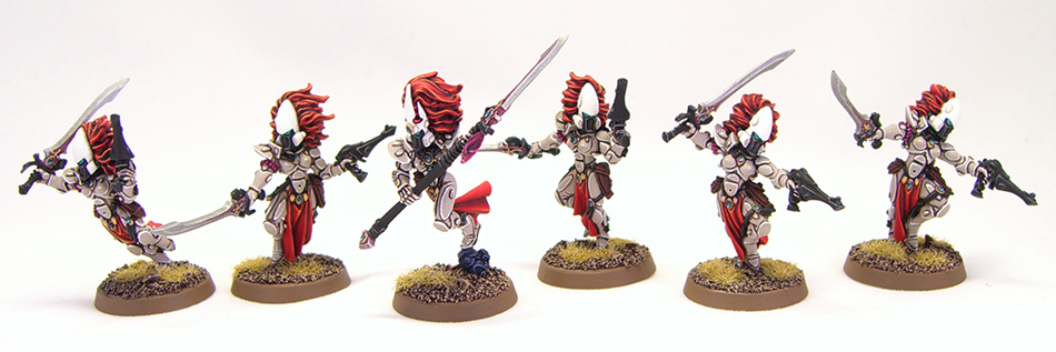 Showcase: Eldar Howling Banshees of Iybraesil - Tale of Painters