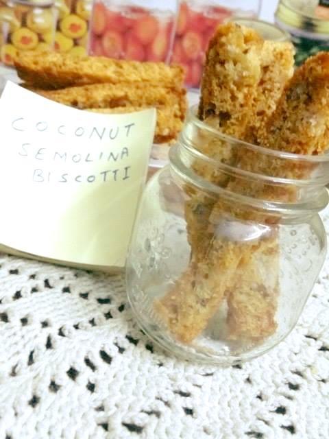Coconut Biscotti With Semolina: How To Make Eggless Suji Cake Rusk With ...