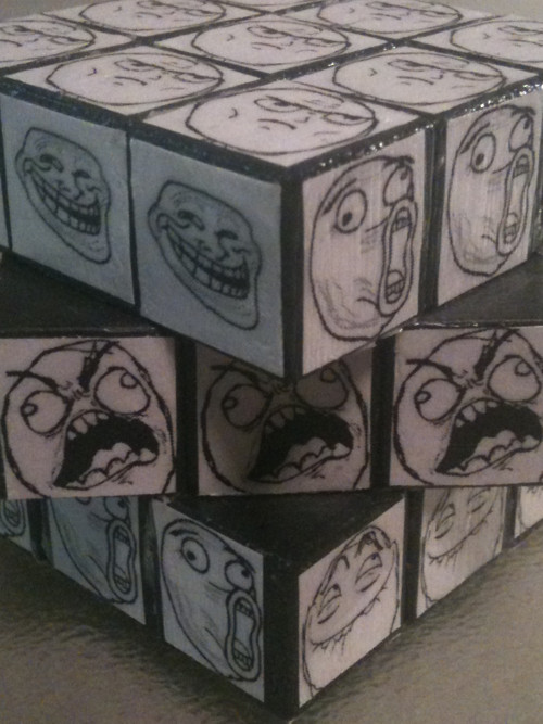 internet memes rubik s cube trollface rage