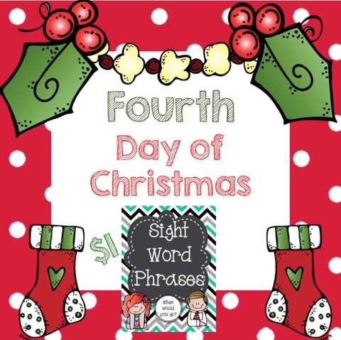 12 Days of Christmas: 4th Day - Literacy Without Worksheets