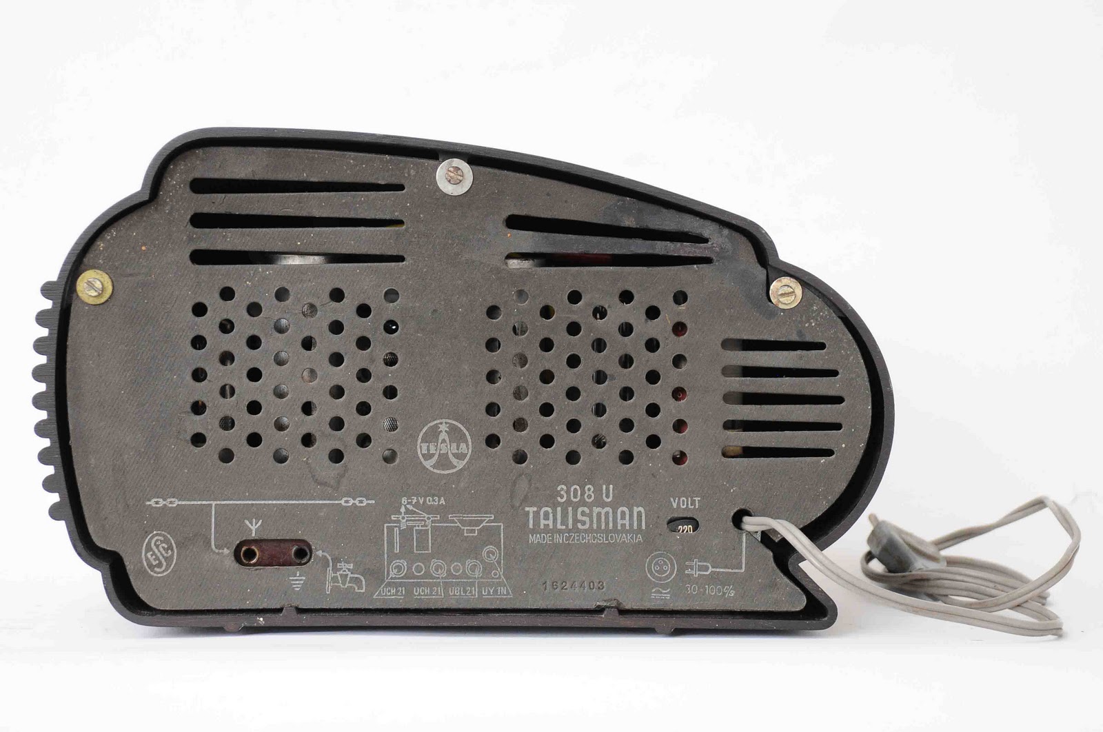 Old Vintage Gallery: Vintage Tesla Talisman Tube Radio 308U ...