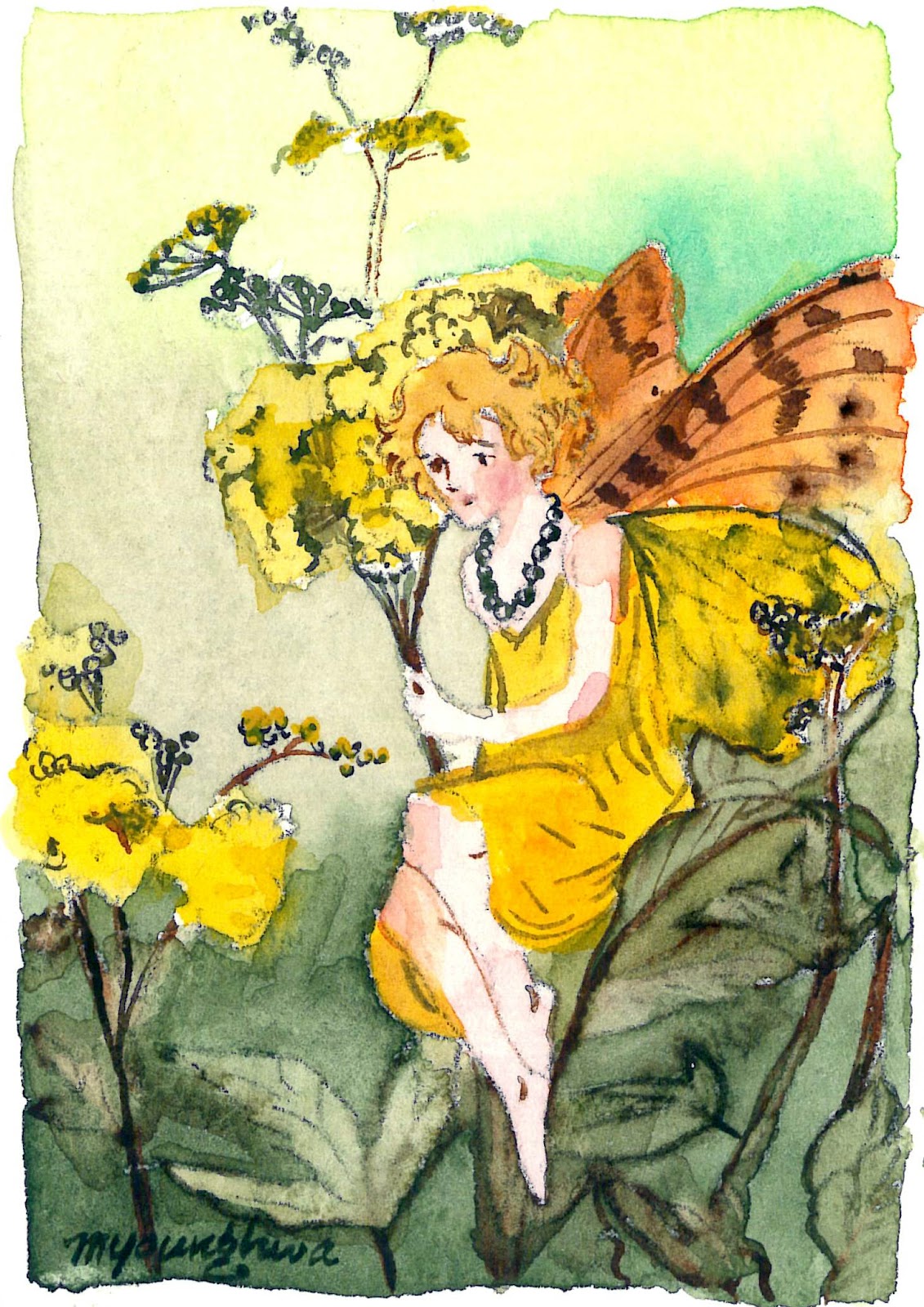 Painting Diary: Flower fairies inspired by Cicely Mary Barker