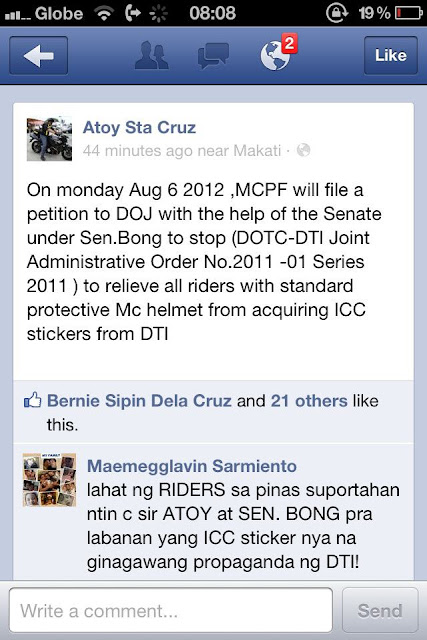 Republic Act 10054 or the Mandatory Helmet Act of 2010 (ICC,etc) | Page ...