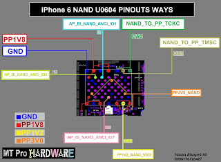 iPhone 6 NAND U0604 Pinouts Ways