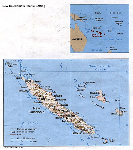 MAPS OF NEW CALEDONIA - FRANCE ~ Klima Naturali™