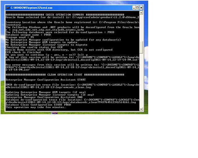 Oracle Newbie Dba Apps Dba Uninstall Deinstall Oracle 11g On Windows
