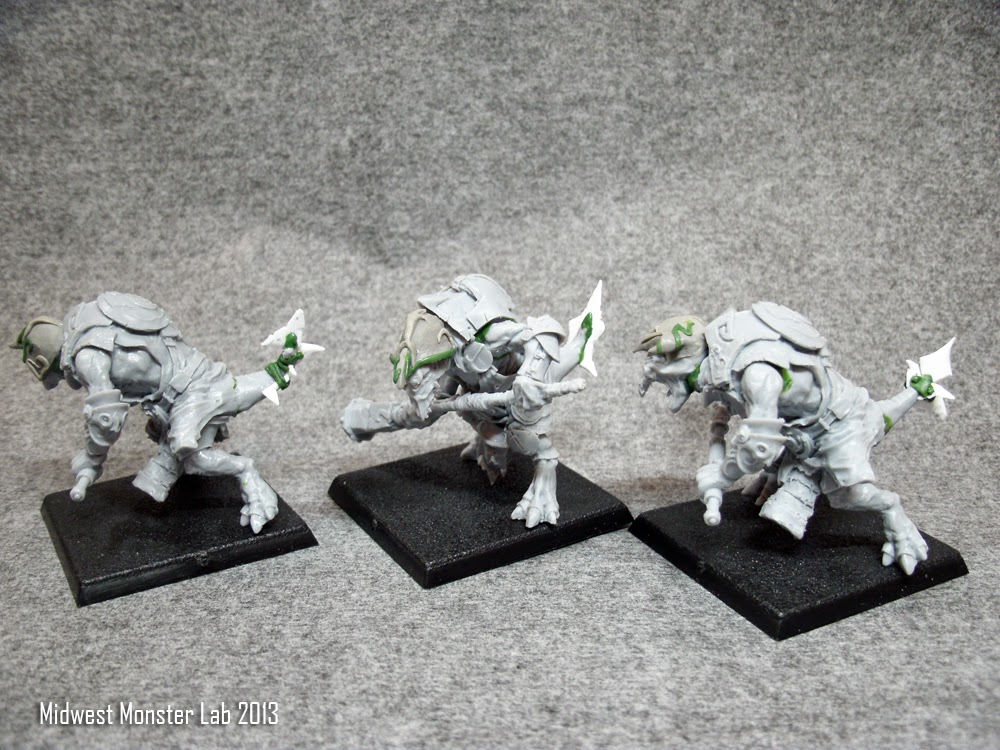 Monster Lab Miniatures: Update: Fimir Helmet and Tail Conversions