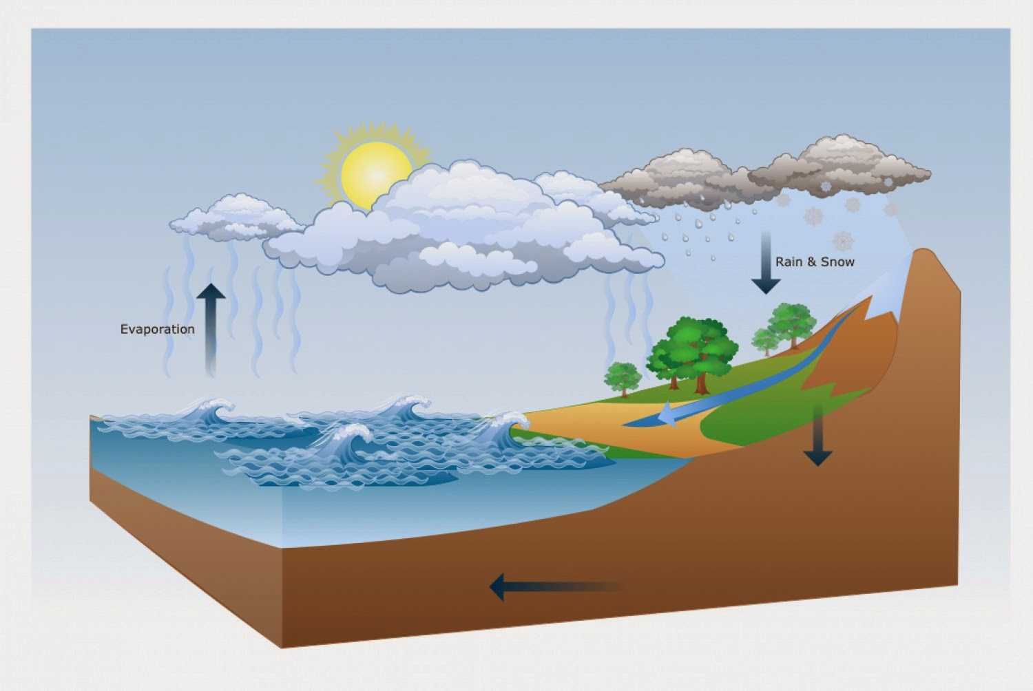 The Water Cycle of a Mountain - Bing images