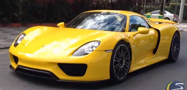 Racing Yellow Porsche 918 Spyder spotted in Brazil | Carsfresh