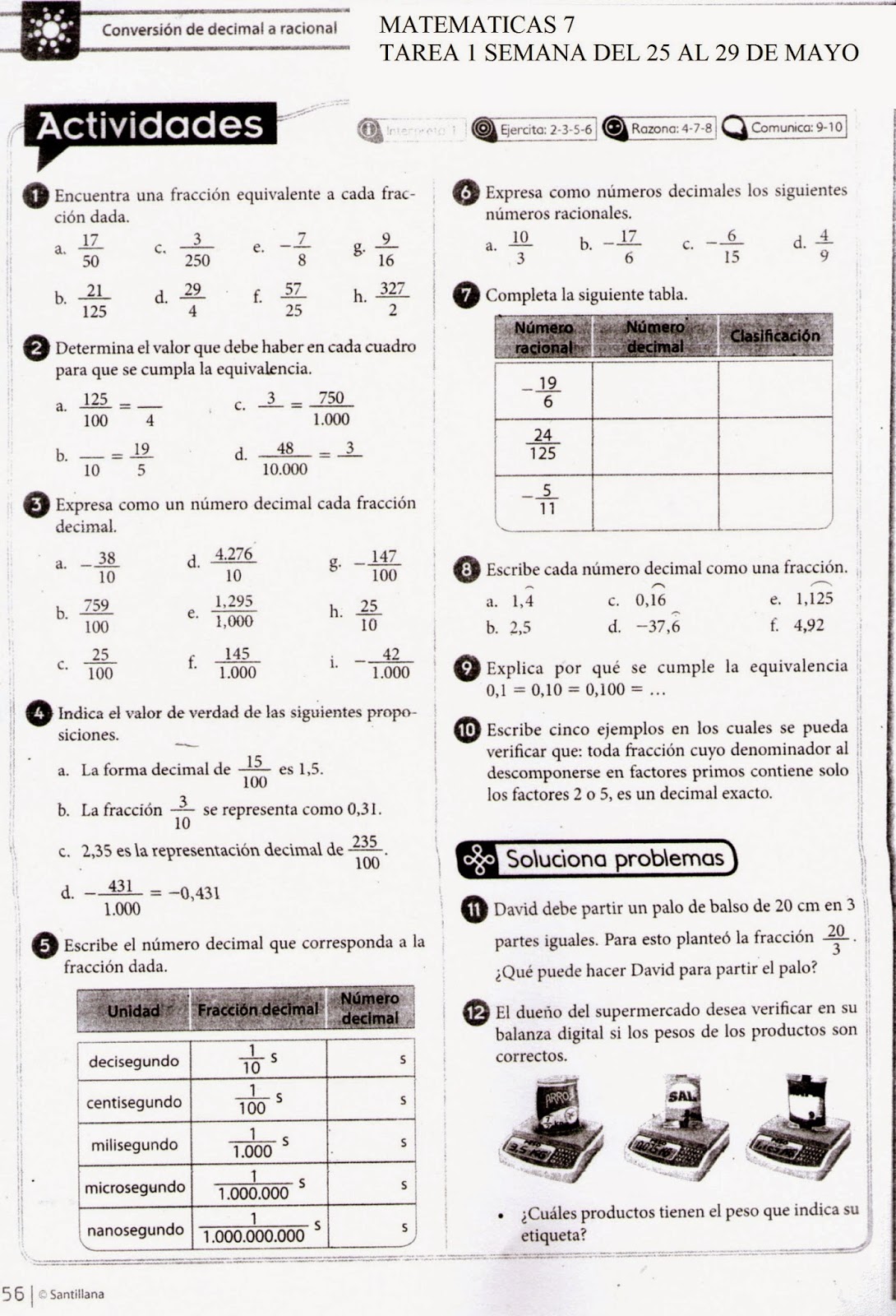 Grado SEPTIMO: MATEMATICAS