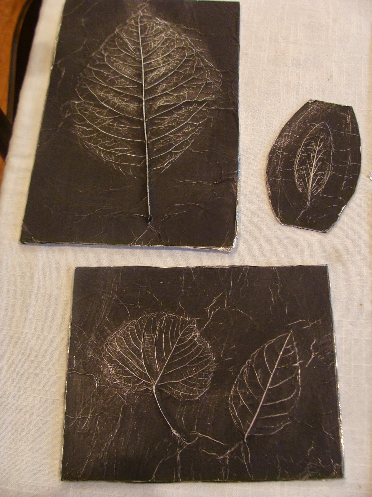Leaf relief art project