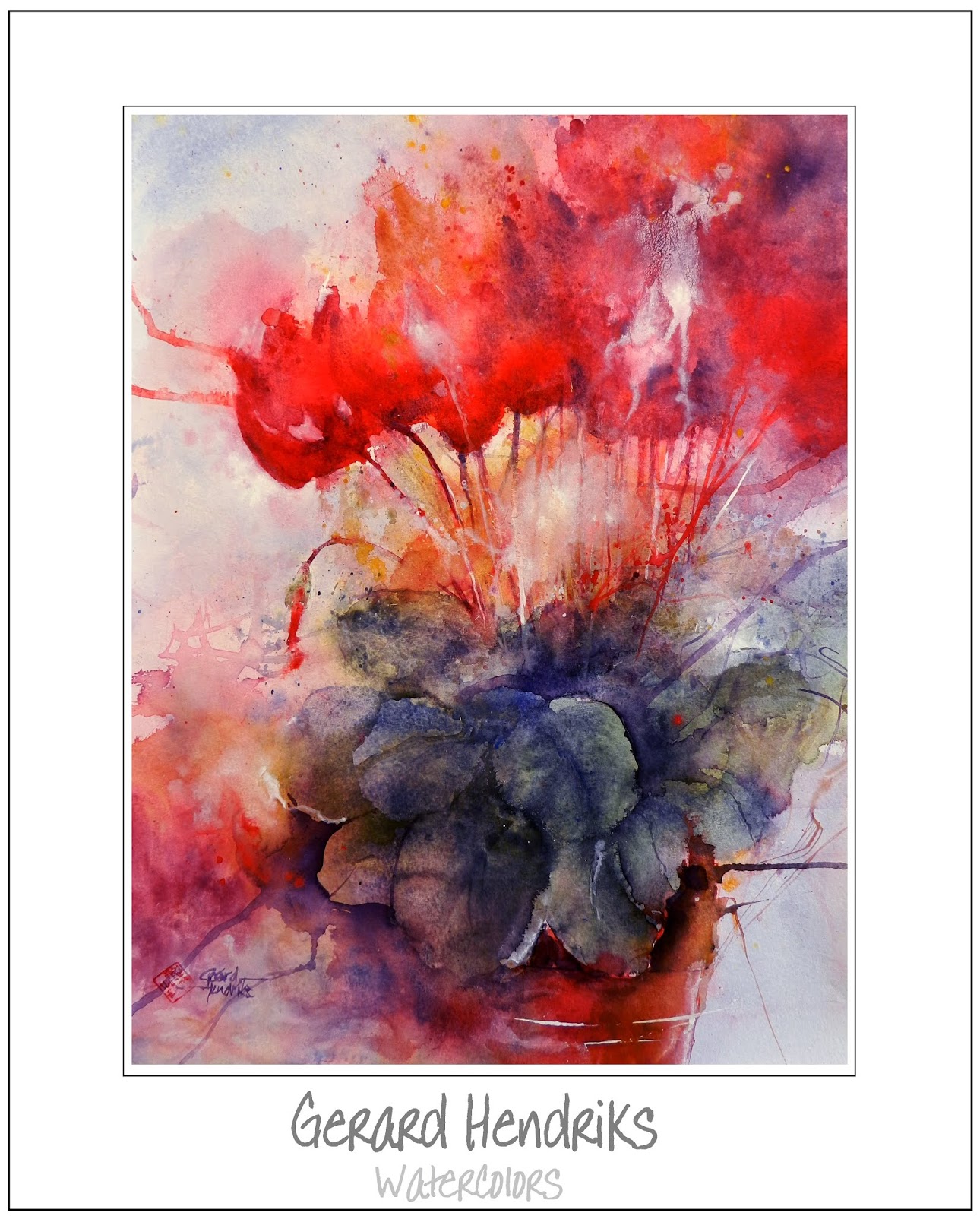 Gerard Hendriks : Some of my flower paintings