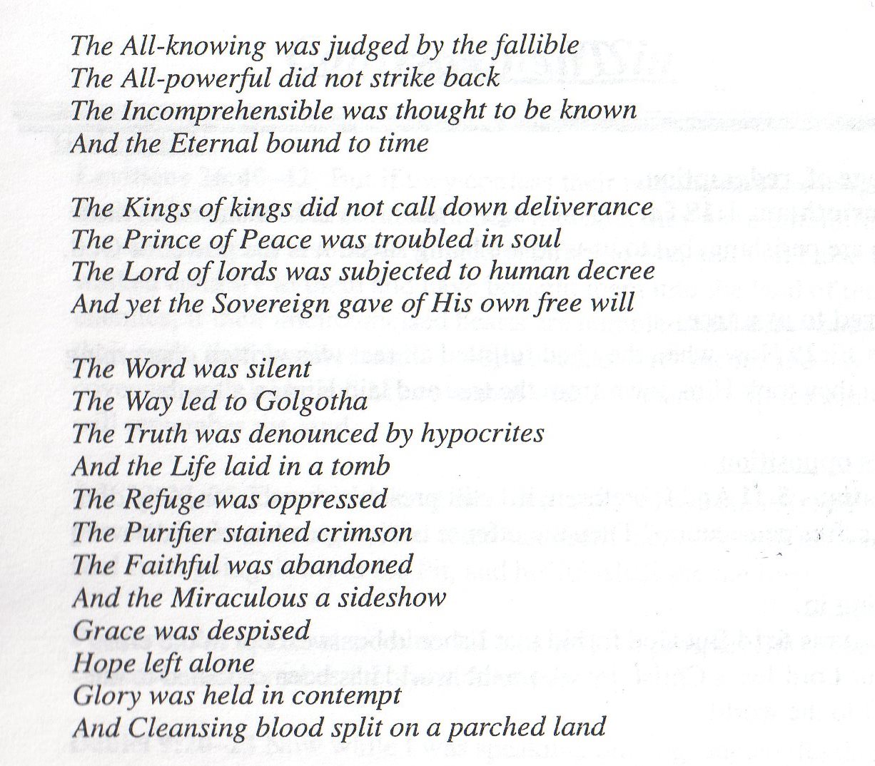 The Pretty Bitty Blog: Paradox of the Cross - A poem by Elliot Pope