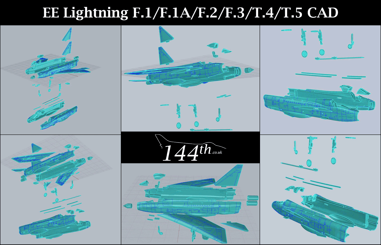 Kampfgruppe 1/144: 1/144 English Electric Lightnings Kits and Decals ...