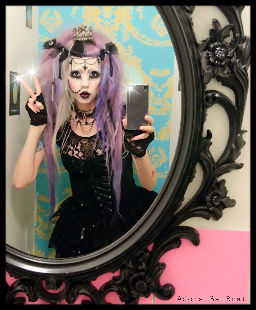 Adora BatBrat: Today's Goth look - Purple Princess II