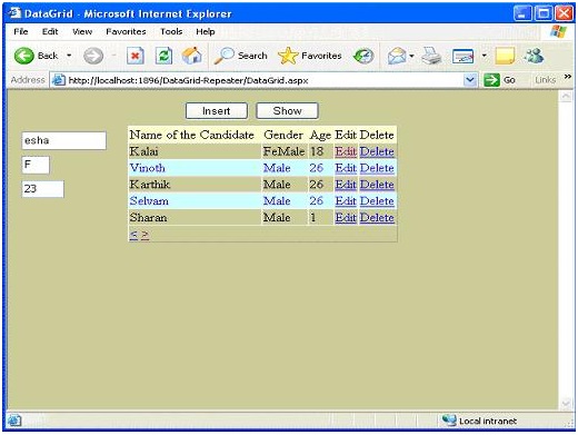 Edit Database Through Data Grid Aspnet ~ Engineering Projects