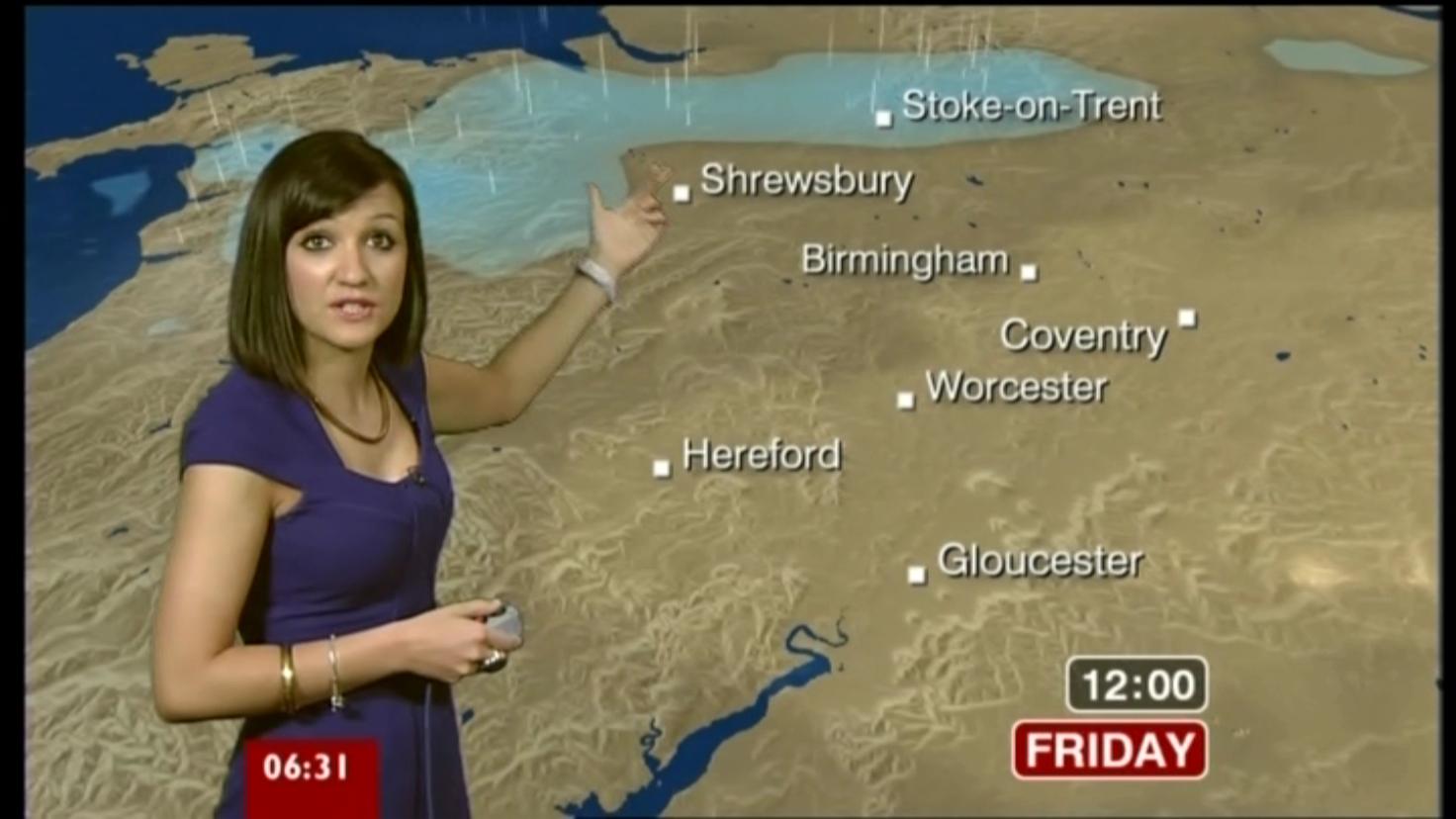 UK Regional News Caps: Sarah Cruickshank - Midlands Today weather