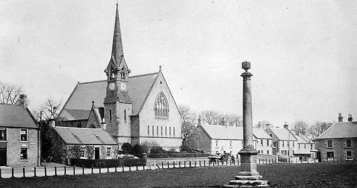 Tour Scotland: Old Photograph Church Swinton Scotland