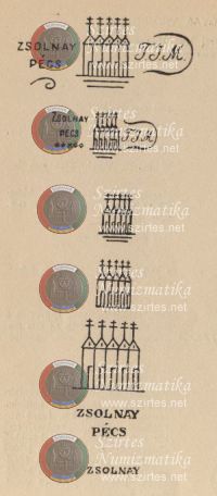 Antikmánia . . . . . . .: Válogatás a Zsolnay-gyár védjegyeiből