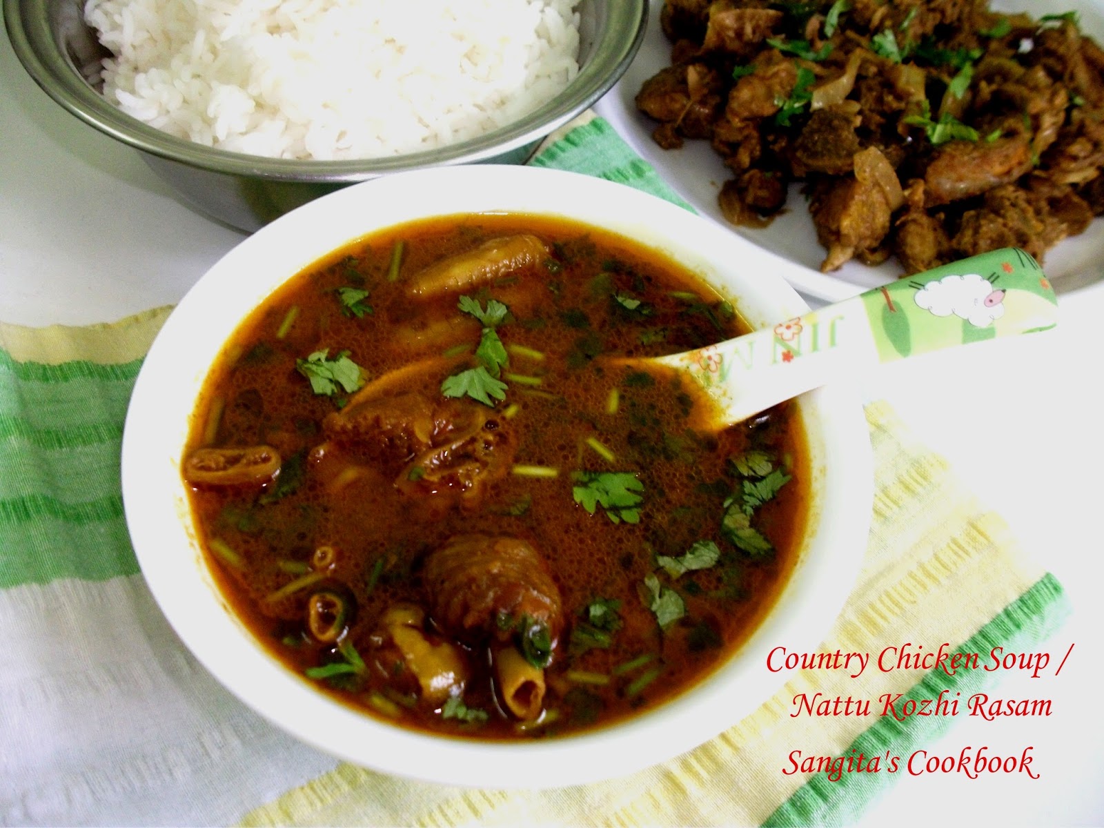 Sangita's Cookbook: Village Style True Country Chicken Soup / True ...