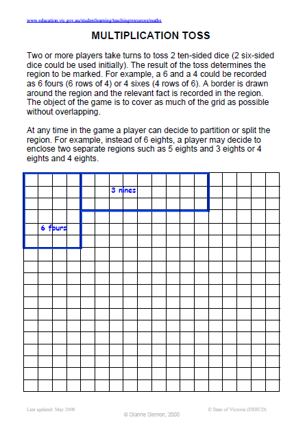 iSURF: Multiplication Toss - Sunday Night Game