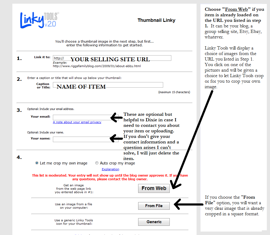 Northdixie Designs: How to Upload a Picture and Link to Linky Tools