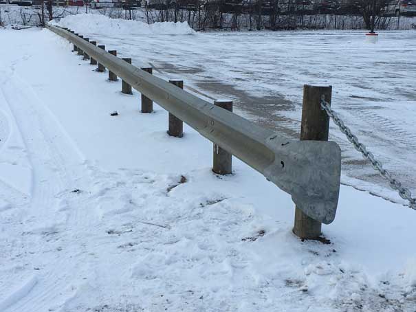 Petty Farms: Chain Stanchion and Guard Rail