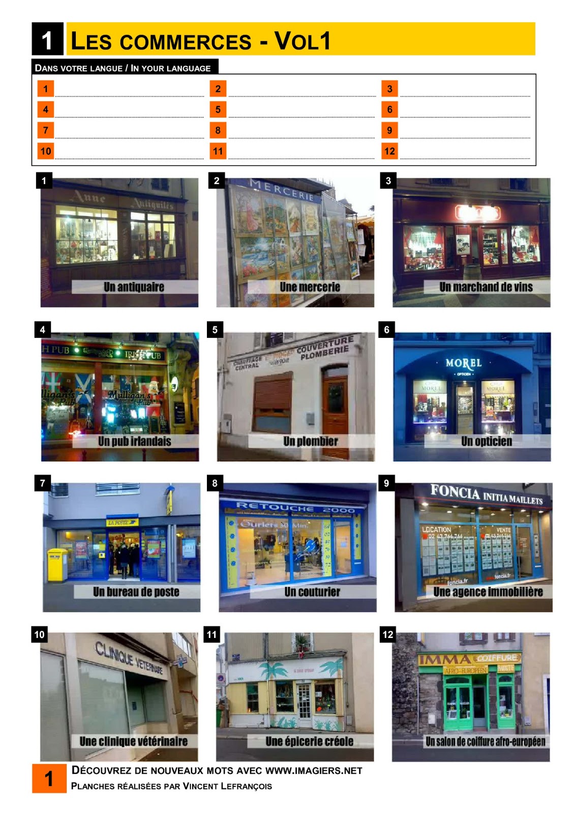 FLE en ESO: Travaillez le lexique des magasins