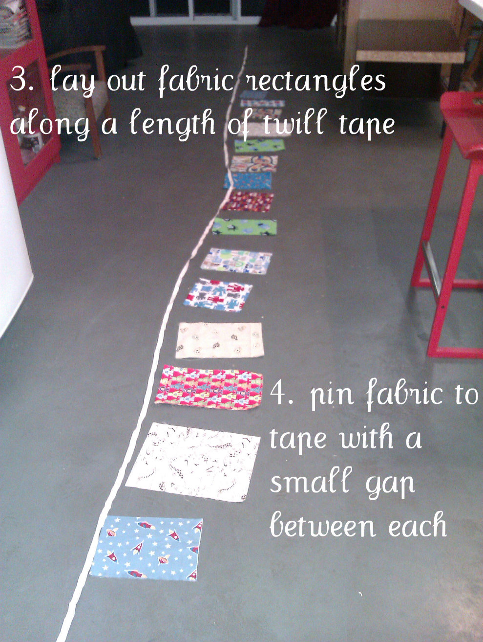 smallthingsbynona: {almost no sew} fabric bunting - a tutorial smallthingsbynona: {almost no sew} fabric bunting - a tutorial