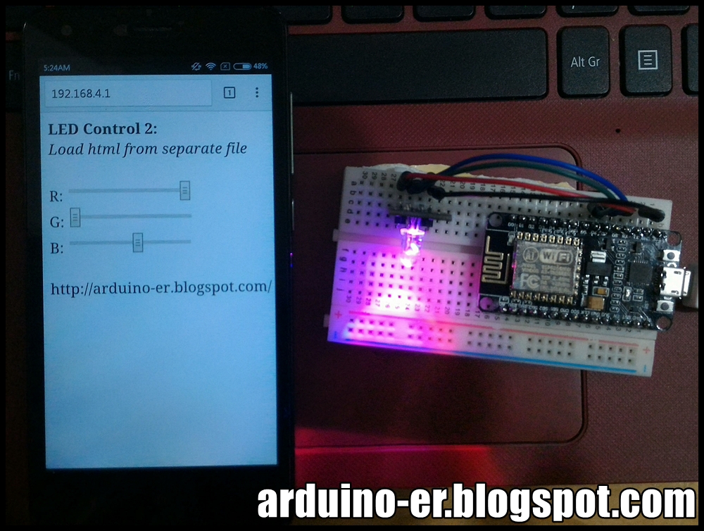 Arduino Er Nodemcu Esp8266 Websocketsserver Load Html From Separate