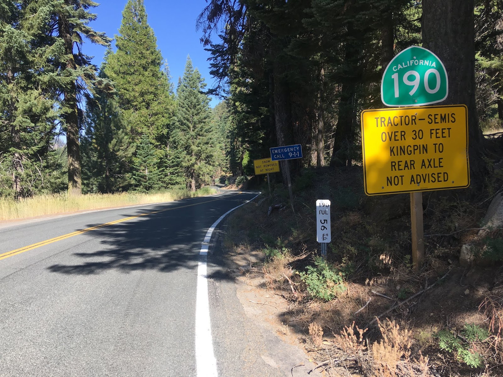 California State Route 190; a Trans-Sierra Highway that could have been