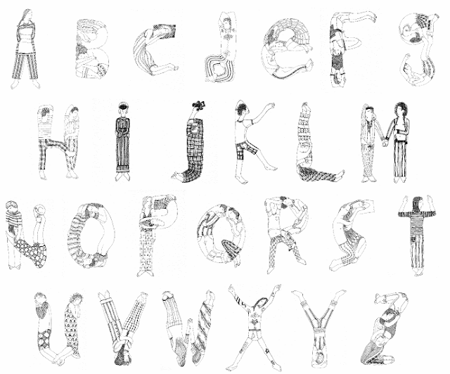 Tracking Typography: alphabet of sleep