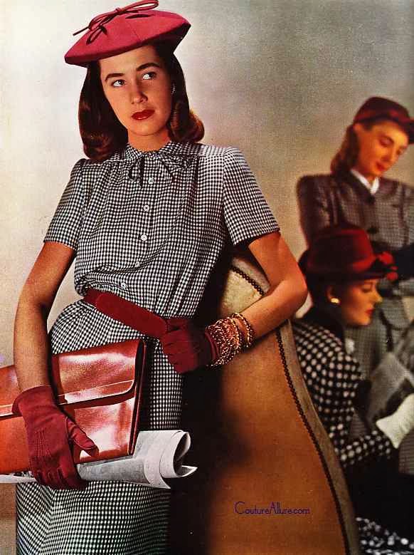 Couture Allure Vintage Fashion: Fashion Lesson From the War Years - 1943