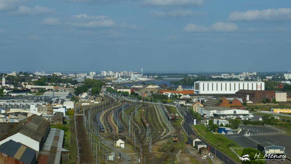 Bas-Chantenay (1/5) : panorama à partir du pont de Cheviré