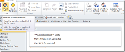Workflow - Sharepoint 2010: Call a Workflow with a Custom Action
