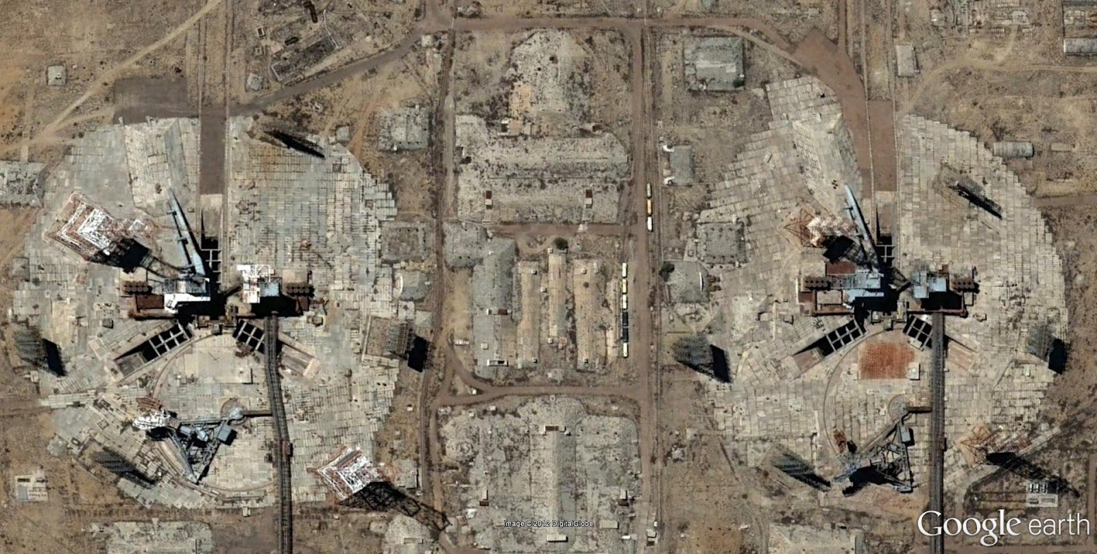 Stop frames of the Planet: Baikonur Cosmodrome, Kazakhstan...